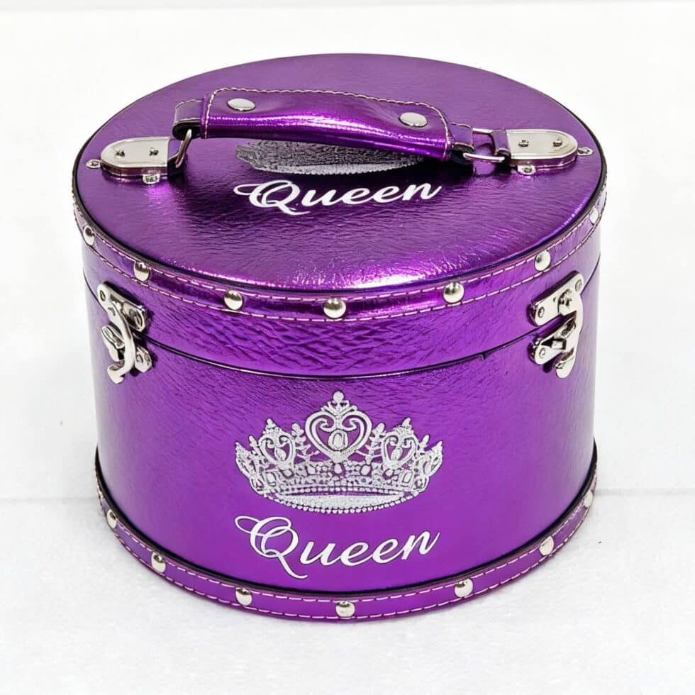 Foil Crown Cases | Shiny Pageant Crown Boxes