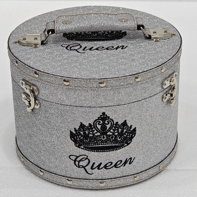 Glitter Crown Cases | Sparkle Pageant Crown Storage