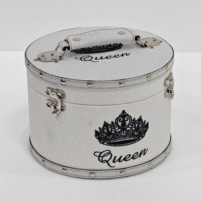 Glitter Crown Cases | Sparkle Pageant Crown Storage
